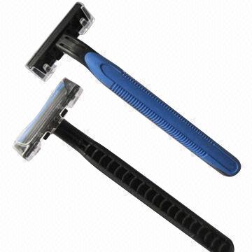 Buy Wholesale China Disposable Twin Razor Blade With Rubber Handle ...