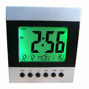 Buy Wholesale China Digital Desk Clock, With Big Lcd Display Screen And ...