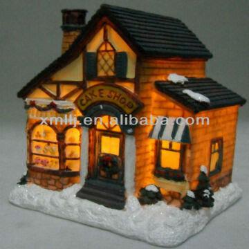 Buy Wholesale China 2013 Polyresin Christmas House Gift For Decoration ...