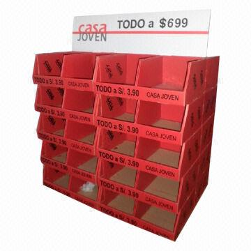 Buy Wholesale China Cardboard Pdq Tray Floor Stand Display Retail, 100% ...