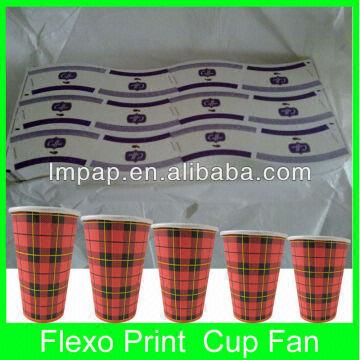 Flexo Printed And Die Cutted Paper Cup Fan - Buy China Wholesale Flexo ...