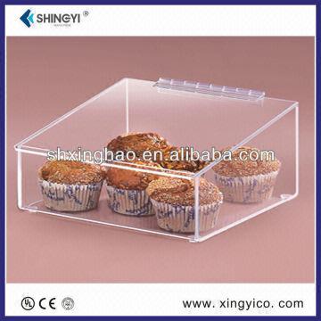 Buy Wholesale China Cube Transperant Acrylic Perspex Cake Display Case ...
