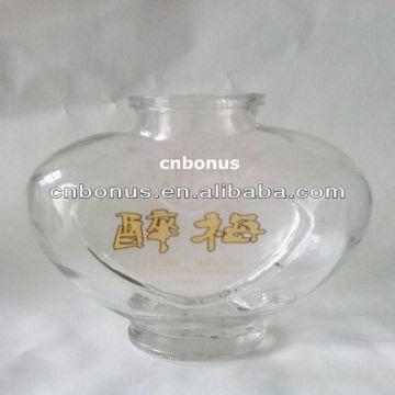 Buy Wholesale China 500ml Heart Shape Glass Liquor Alcohol Bottles ...