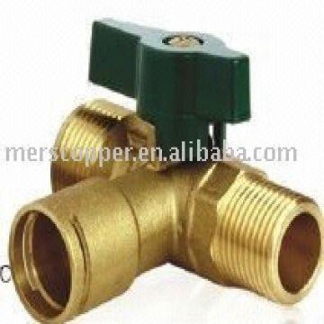 Buy Wholesale China Brass Three Way Ball Valve, Male Or Female Thread ...