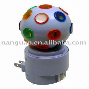 Buy Wholesale China Plug In Disco Ball Rotating Night Light-purple ...