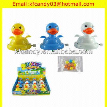 Buy Wholesale China Funny Plastic Wind Up Happy Duck With Wheel Candy ...