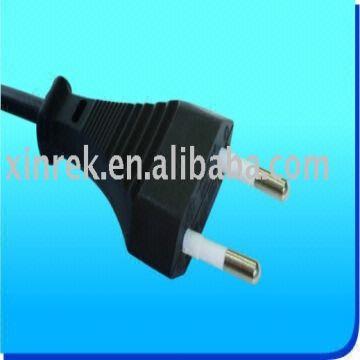 Buy Wholesale China Europe Flat Two Pins Plug, H03vvh2-f 2x0.75, Cee 7/ ...