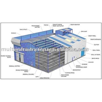 Buy Wholesale India Pre Engineering Metal Building Structure - Pre ...