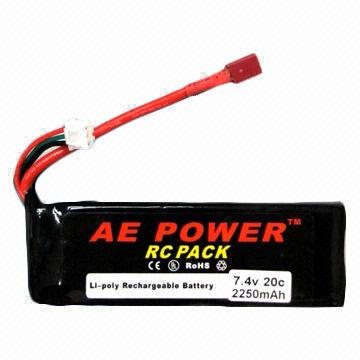 Buy Wholesale China 7.4v Rc Helicopter Lipo Battery Pack With 2,250mah ...