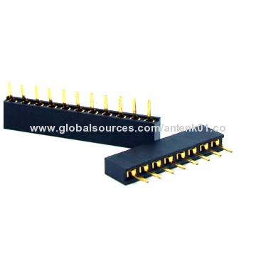 China 2.0mm Female Headers with High-profile 4.3mm, Single Row ...