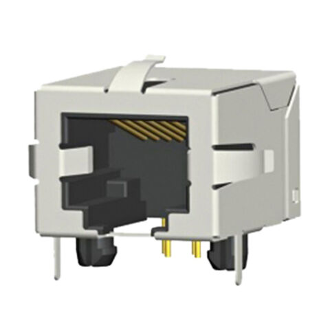 Shielded RJ45 Modular Jack, Through Hole Type, Offset with RJ11 ...