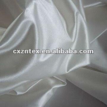 Buy Wholesale China White Shiny Poly Satin & White Shiny Poly Satin ...