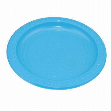 Buy Wholesale China Disposable Plastic Circle Plate, Measures 23cm ...