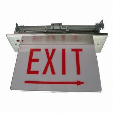 Aluminum Acrylic Faceplate Recessed-mounted Green Or Red Letter 1w/4w ...