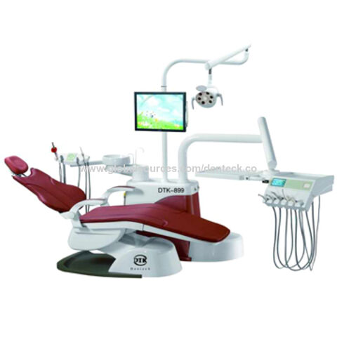 In Stock Dental Unit With Ceramic Spittoon, Led Inductive Operation ...