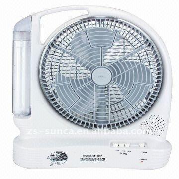 Buy Wholesale China Sunca Rechargeable Fan With Lamp Sf-386a & Sunca ...