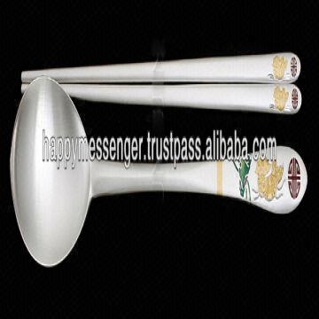 Buy Wholesale South Korea Korean Traditional Silver Spoon Set & Korean ...