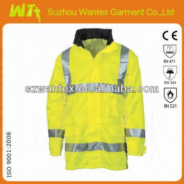 Buy Wholesale China Hivis D/n Breathable Reflective Rain Jacket With 3m ...