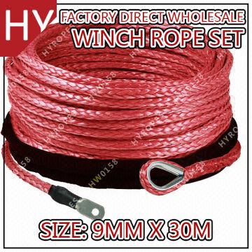 Hw0158 9mm X 30m Red Color Boat Trailer Winch Rope, - Buy China Hw0158 ...
