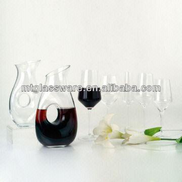 Buy Wholesale China Round Glass Red Wine Decanter/hand Blown Single ...