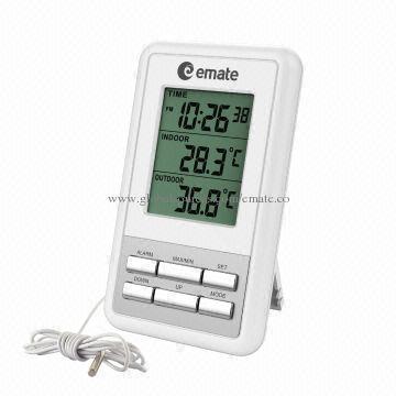 Multi-functional Thermo-hygrometer/wired Thermo Probe, Displays In/out ...