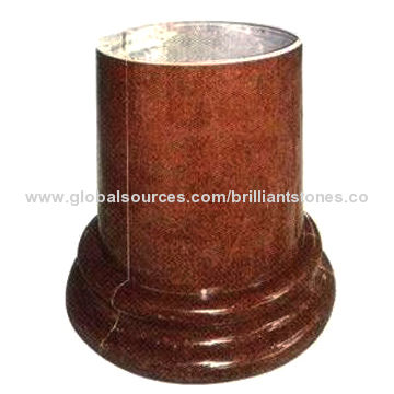 Maple Red Granite Pillar, Used as Column Bases, Polished, Different ...