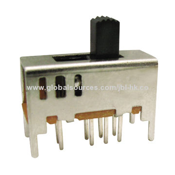 Buy Wholesale China 2p3t Slide Switch With 125v Ac/1a Rating, Vertical ...