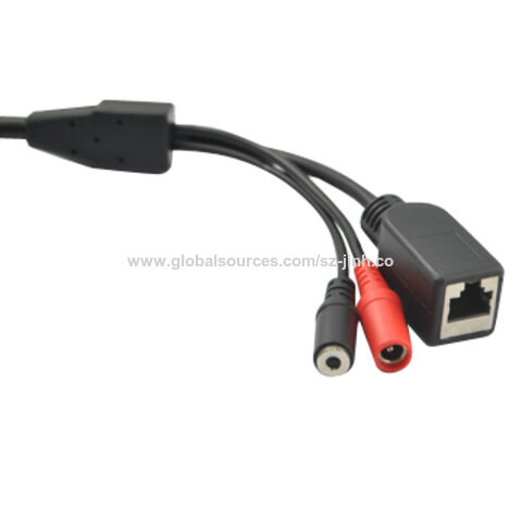 China 3.5mm stereo audio female socket, plus DC 5.5X2.1mm, plus RJ45 ...