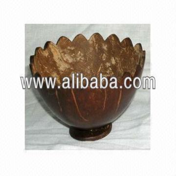 Coconut Shell Serrated Bowl, - Buy India Wholesale Coconut Shell ...