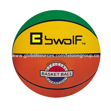 Deep Pebble Surface Rubber Basketball, in Various Colors and Prints ...