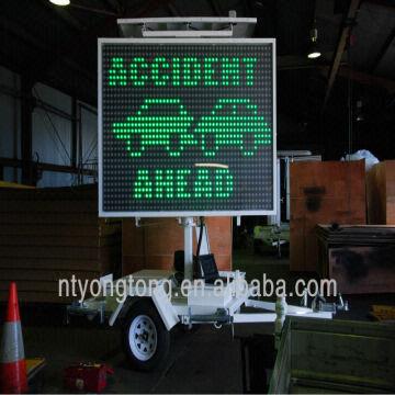 Buy Wholesale China Solar Powered Variable Message Sign 4 Color & Solar ...
