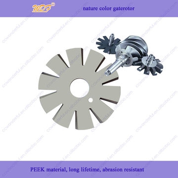 Self Lubrication Single Screw Air Compressor Peek Star Gate Rotor ...