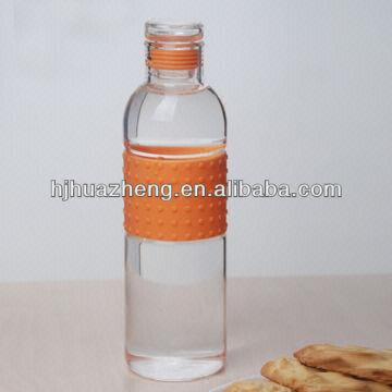 Buy Wholesale China Heat Resistant Glass Bottle With Silica Gel/ High ...