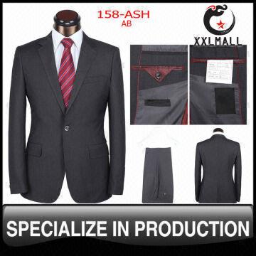 Buy Wholesale China Top Selling Groom Tuxedos Gray Best Man Notch Lapel ...
