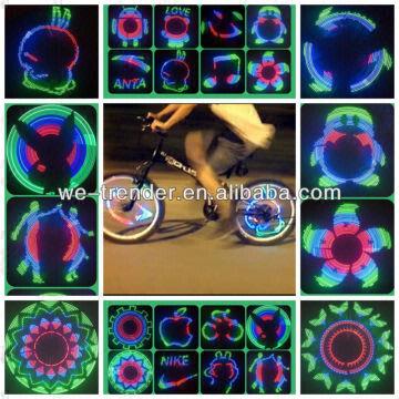 Programmable Led Bike Wheel Light Motion Activated Flashing Led Light ...
