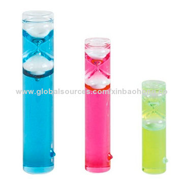Decorative Colored Glass, 30 Second Water Timer with Sand Timer Inner ...
