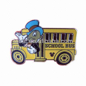Buy Wholesale China Color Enamelled School Bus Pin & Color Enamelled ...