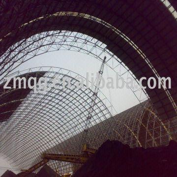 Buy Wholesale China Steel Space Grid Dome Shed For Stacker&reclaimer ...