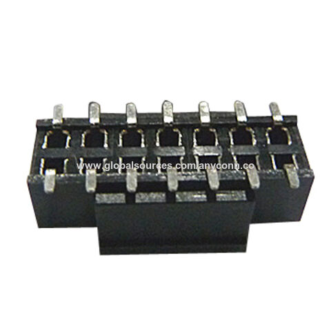 China 2.54mm Pitch 90-degree SMT Female Headers with Pickup Cap and Pegs on Global Sources ...