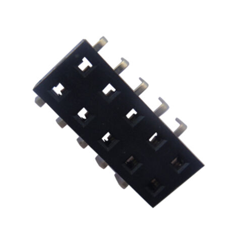 Buy Wholesale China Female Header, 2.54mm Pitch, Vertical Type, Dual Row, Gold Flash, Rohs ...