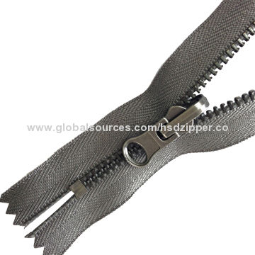 Buy Wholesale China Reversible Metal Zipper With Auto-lock Reversible ...