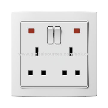 Buy Wholesale China W30 Series-13a 2-gang Switched Bs Socket, W/neon ...