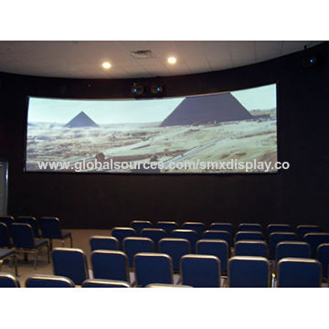 Curved Projection Screen with 3D Silver Fabric, for Flight Simulation ...