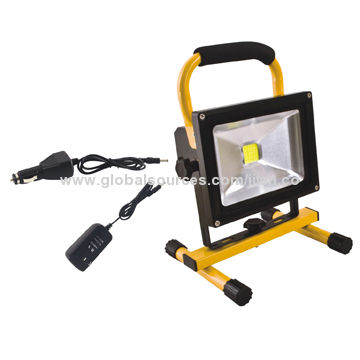 Buy Wholesale China 20w Led Rechargeable Floodlights, Yellow Housing, 4 ...