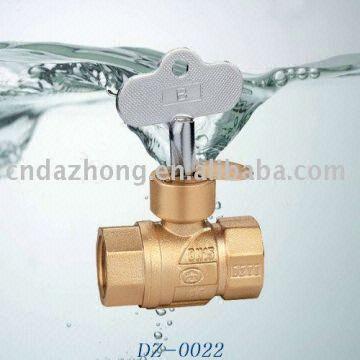 Buy Wholesale China Brass Lock Valve,ball Valve With Key Lock(dz-0022 ...