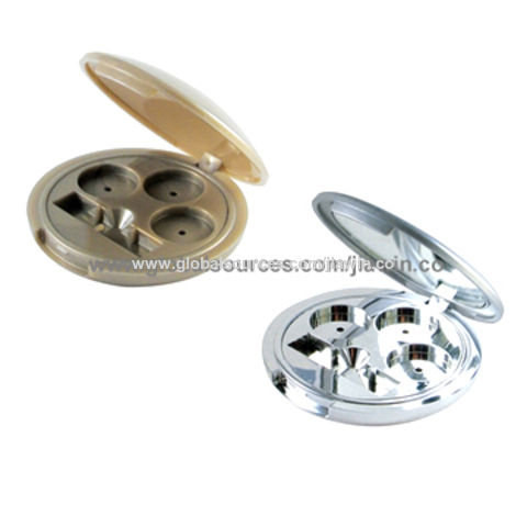 Buy Wholesale Taiwan Makeup Plastic Compacts, Round-shaped & Makeup ...