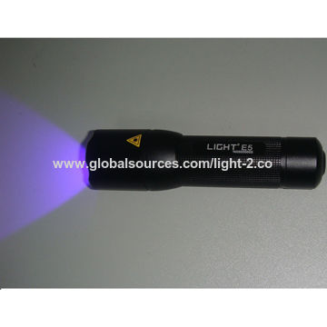 Buy Wholesale China 395-410nm Slide Focus Uv Torch Light, E5, Ideal For ...