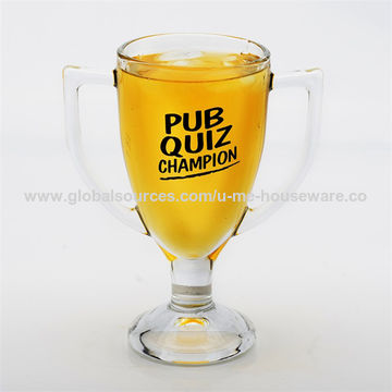 China Champion Trophy Shape Beer Glass on Global Sources,Championship ...