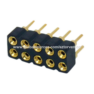 Buy Wholesale China Machined Pin Socket Connector, 2.54mm Pitch ...