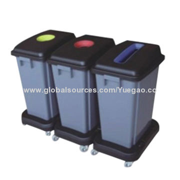 Buy Wholesale China 60l Waste Classification Bins With Base & Waste ...